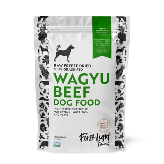Buy First Light Farms Raw Freeze Dried Grass Fed Wagyu Beef Dog Food ...