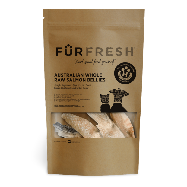 Buy Furfresh Australian Whole Raw Salmon Bellies Freeze Dried Dog And ...