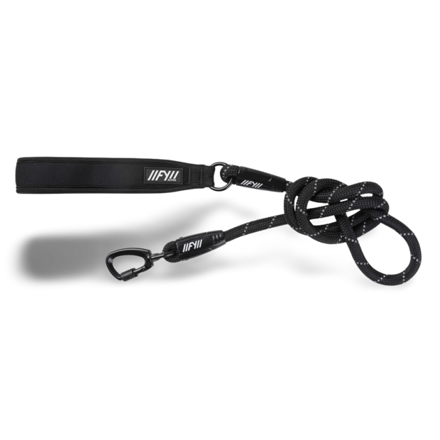 Buy Fuzzyard Active Rope Lead Dog Black Online | Better Prices At Pet ...