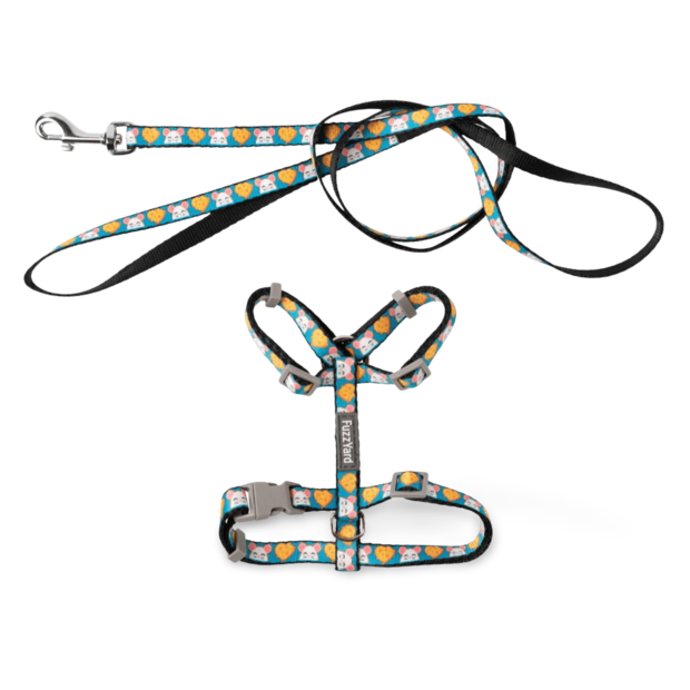 Buy Fuzzyard Cheesy Hearts Cat Walking Set Online | Better Prices At ...