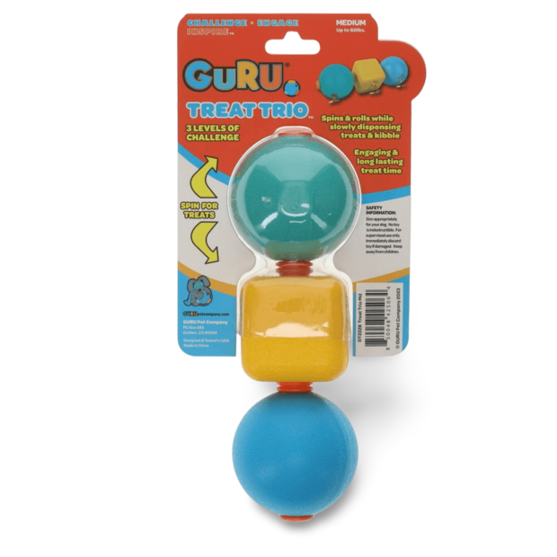 Buy Guru Treat Dispensing Rolling Dog Toy Trio Online | Better Prices ...
