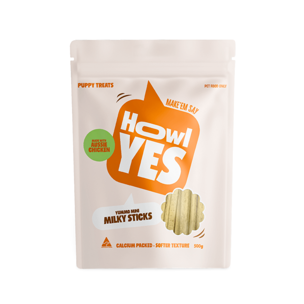 Buy Howl Yes Milky Sticks Puppy Treats Online | Better Prices At Pet Circle
