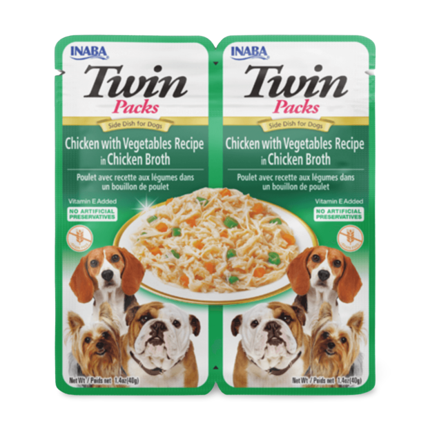 Buy Inaba Twin Packs Chicken With Vegetables In Chicken Broth Dog Treat ...