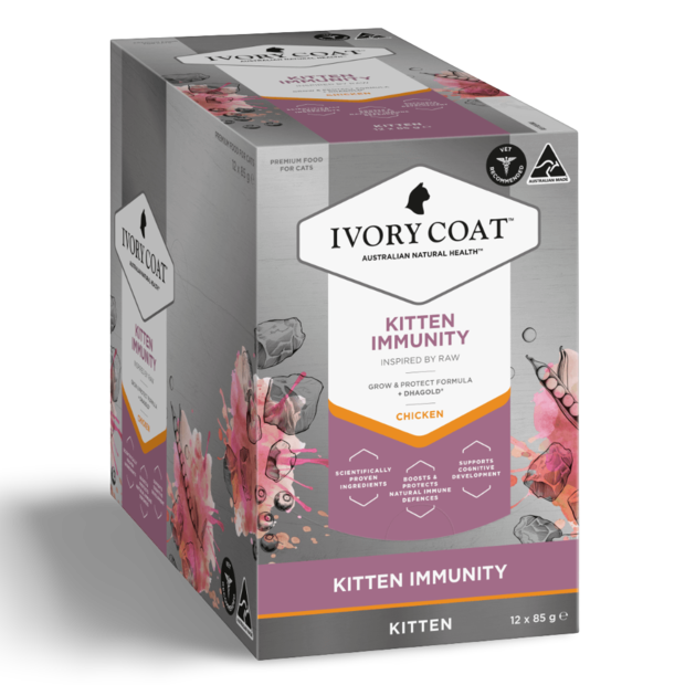 Buy Ivory Coat Inspired By Raw Kitten Immunity Wet Cat Food Online ...