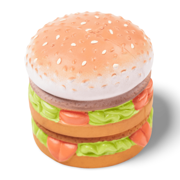 Buy Kazoo Latex Burger Dog Toy Online | Better Prices At Pet Circle