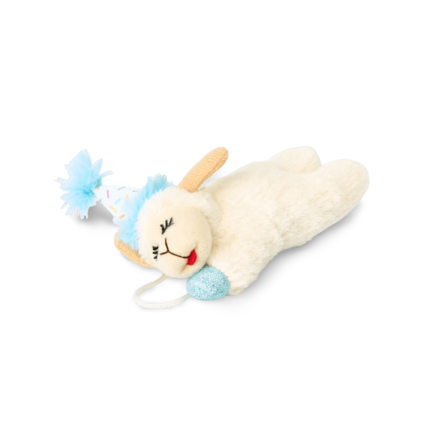 Buy Multipet Birthday Lambchop Blue Plush Cat Toy Online | Better ...