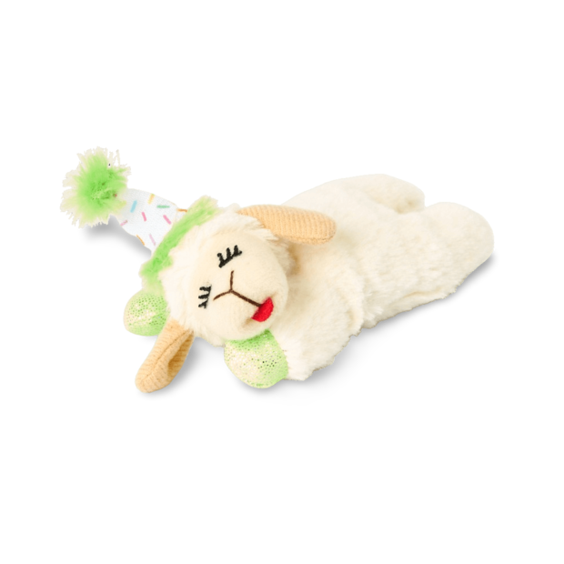 Buy Multipet Birthday Lambchop Green Plush Cat Toy Online | Better ...