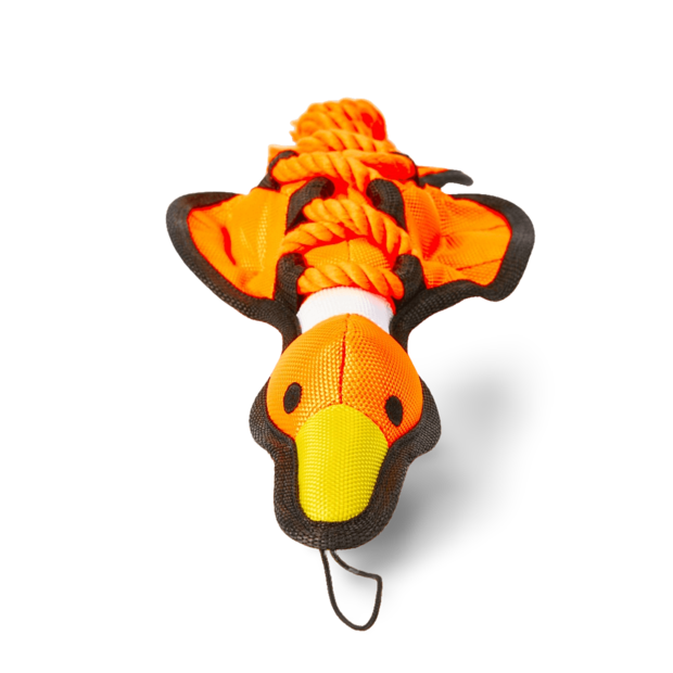 Buy Multipet Cross Ropes Duck Orange Dog Toy Online | Better Prices At ...