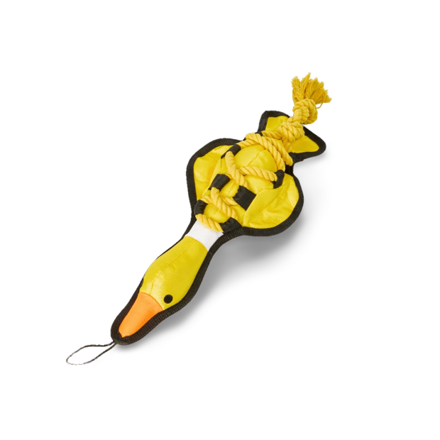 Buy Multipet Cross Ropes Duck Yellow Dog Toy Online | Better Prices At ...