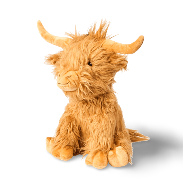 Buy Multipet Highland Cow Brown Plush Dog Toy Online | Better Prices At ...