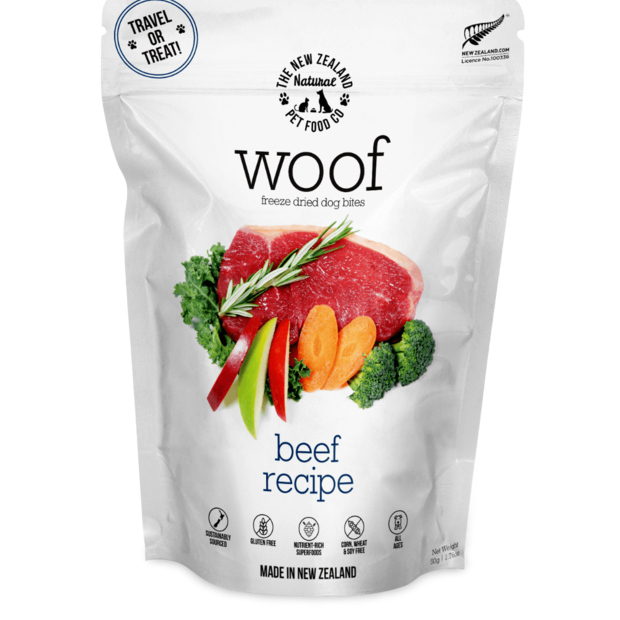 Buy Nz Natural Woof Beef Freeze Dried Dog Bites Travel Treat Online ...