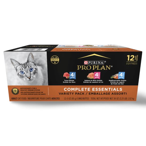 Buy Pro Plan Complete Essentials Seafood Favourites In Sauce Variety ...