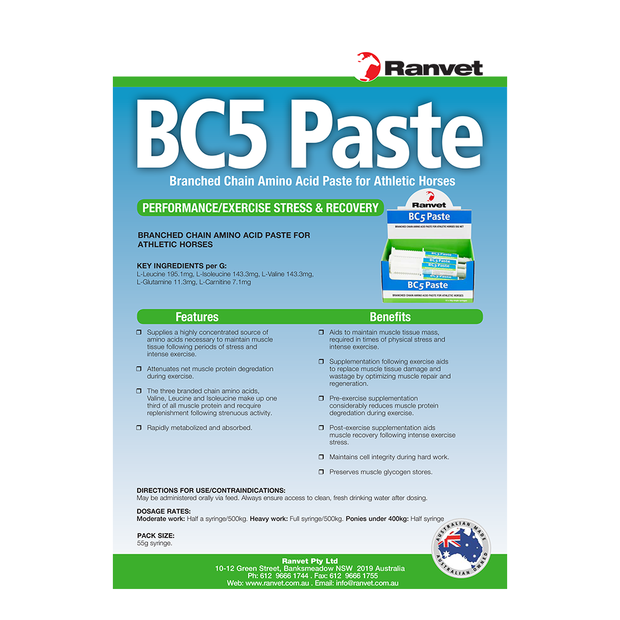 Buy Ranvet Bc5 Amino Acids Paste Online | Low Prices, Free Shipping