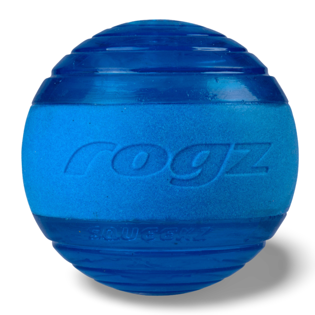 Buy Rogz Squeekz Ball Blue Online | Better Prices At Pet Circle
