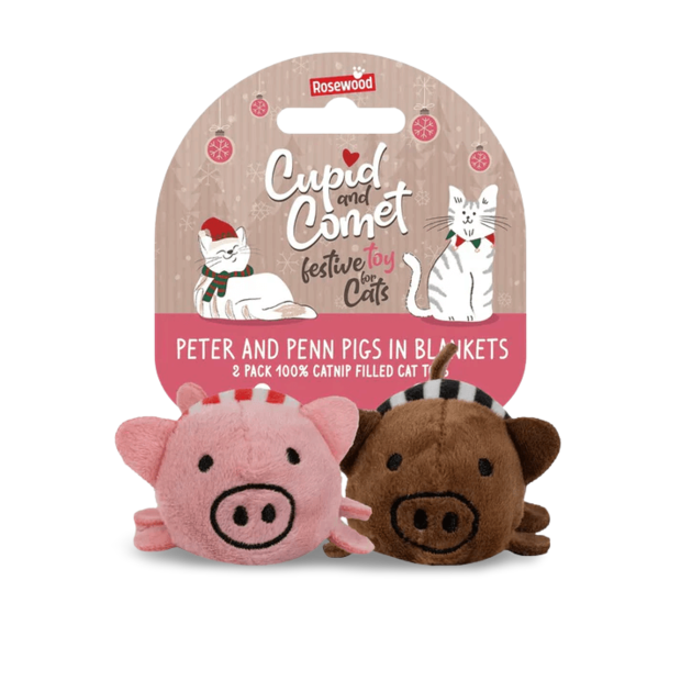 Buy Rosewood Peter And Penn Pigs In Blankets Cat Toy Online | Better ...