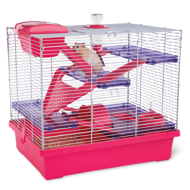 Buy Rosewood Pico Xl Pink Small Animal Cage Online | Better Prices At ...