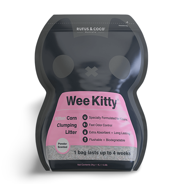 Buy Rufus And Coco Wee Kitty Kitten Corn Clumping Cat Litter Online ...