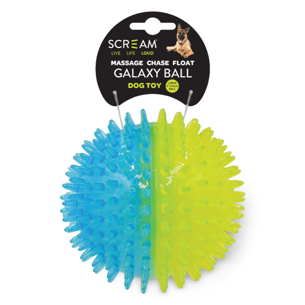 Buy Scream Galaxy Ball Loud Green Blue Online | Better Prices At Pet Circle