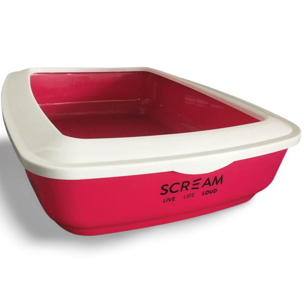 Buy Scream Rectangle Litter Tray Loud Pink Online | Better Prices At ...
