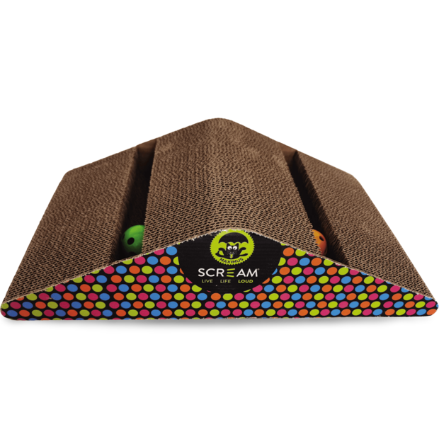 Buy Scream Triangle Cat Scratcher Multicolour Online | Better Prices At ...