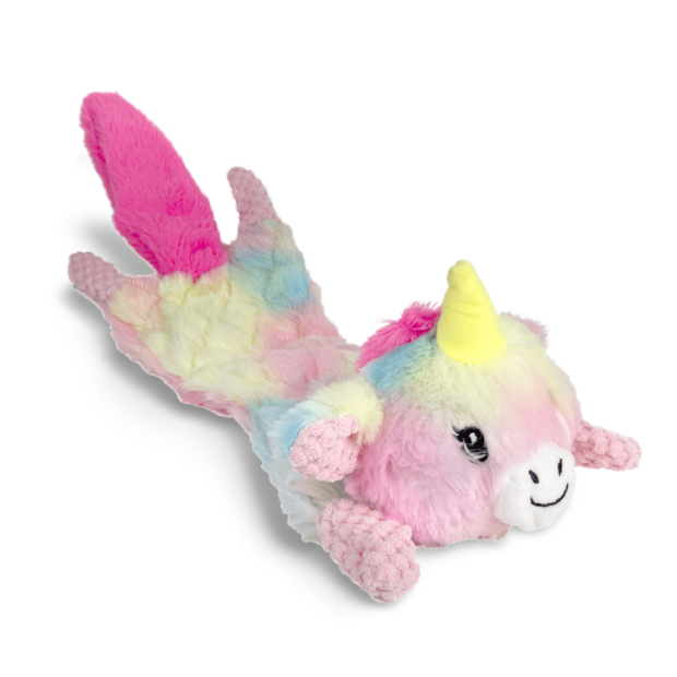 Buy Snuggle Flatties Rainbow Unicorn Dog Toy Online | Better Prices At ...