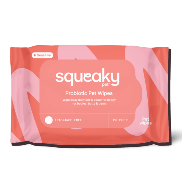 Buy Squeaky Pet Probiotic Pet Wipes Fragrance Free Online | Better ...
