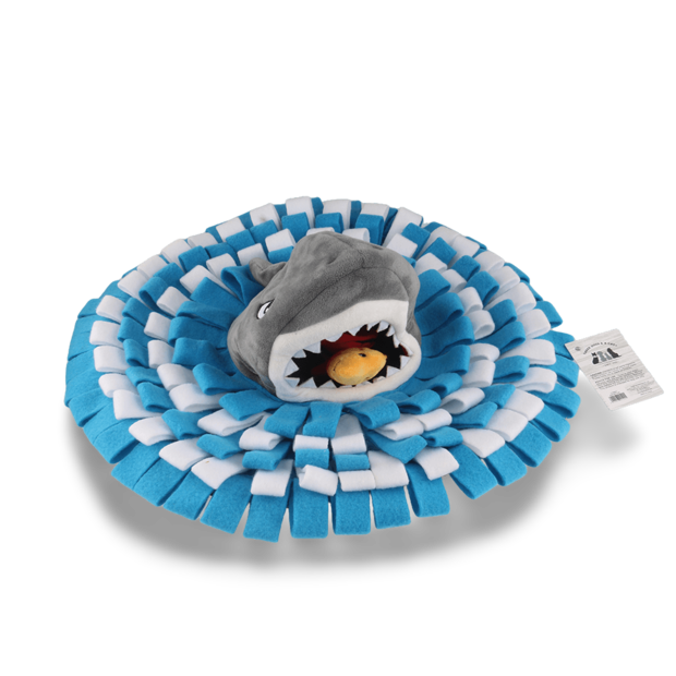 Buy Three Dogs And A Cat Snuffle Mat Shark Dog Toy Online | Better ...