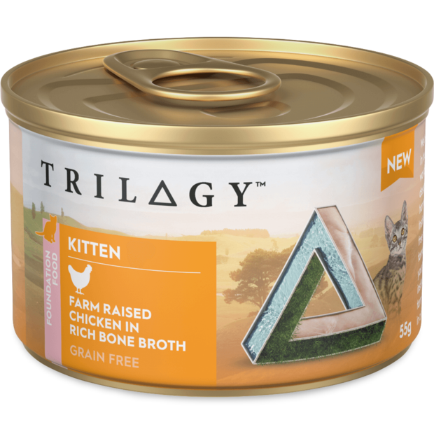 Buy Trilogy Farm Raised Chicken In Bone Broth Wet Kitten Food Online ...