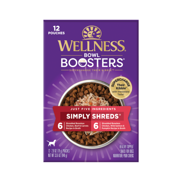 Buy Wellness Bowl Boosters Wet Dog Food Mixer Topper Variety Pack ...