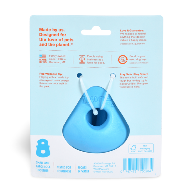 Buy West Paw Toppl Treat Dispensing Dog Toy Blue Online | Better Prices ...