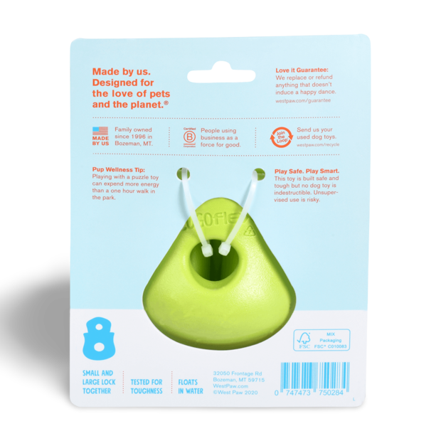 Buy West Paw Toppl Treat Dispensing Dog Toy Green Online | Better ...