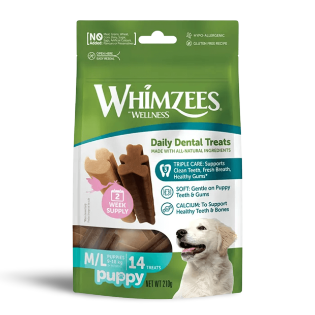 Buy Whimzees Medium Large Puppy Dental Dog Treats Online | Better ...