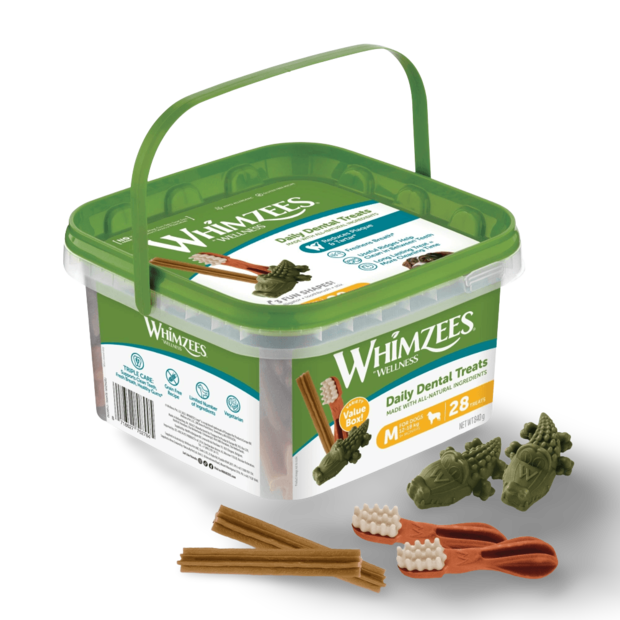 Buy Whimzees Variety Medium Dental Dog Treats Online | Better Prices At ...