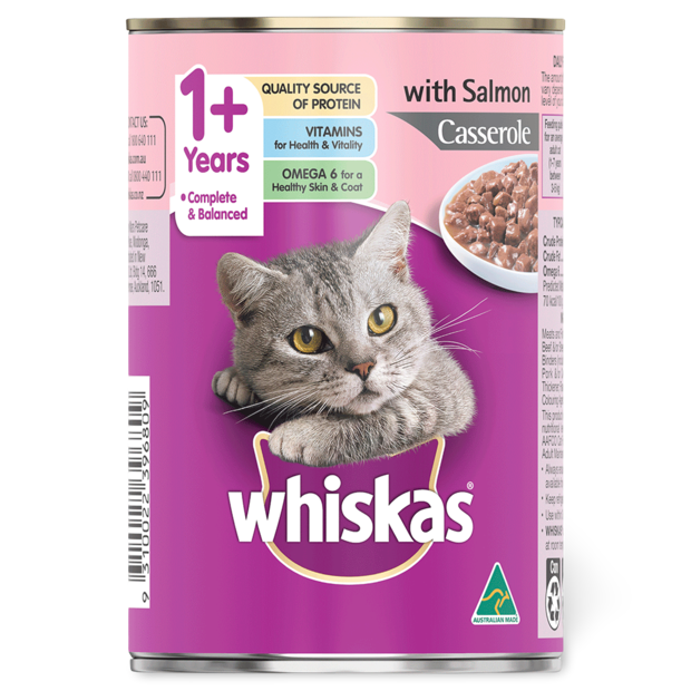 Buy Whiskas 1 Plus Salmon Casserole Wet Cat Food Online | Better Prices ...