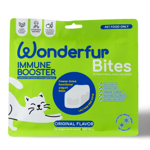 Buy Wonderfur Bites Immune Booster Cat Probiotic Yogurt Freeze Dried ...