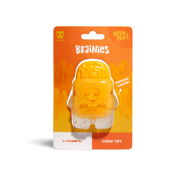 Buy Zee Dog Brainies Brain Fried Banana Flavoured Chew Toy Online ...