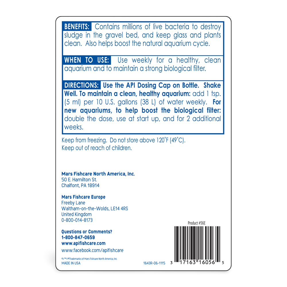 Buy Api Stress Zyme Freshwater And Saltwater Aquarium Water Cleaner ...