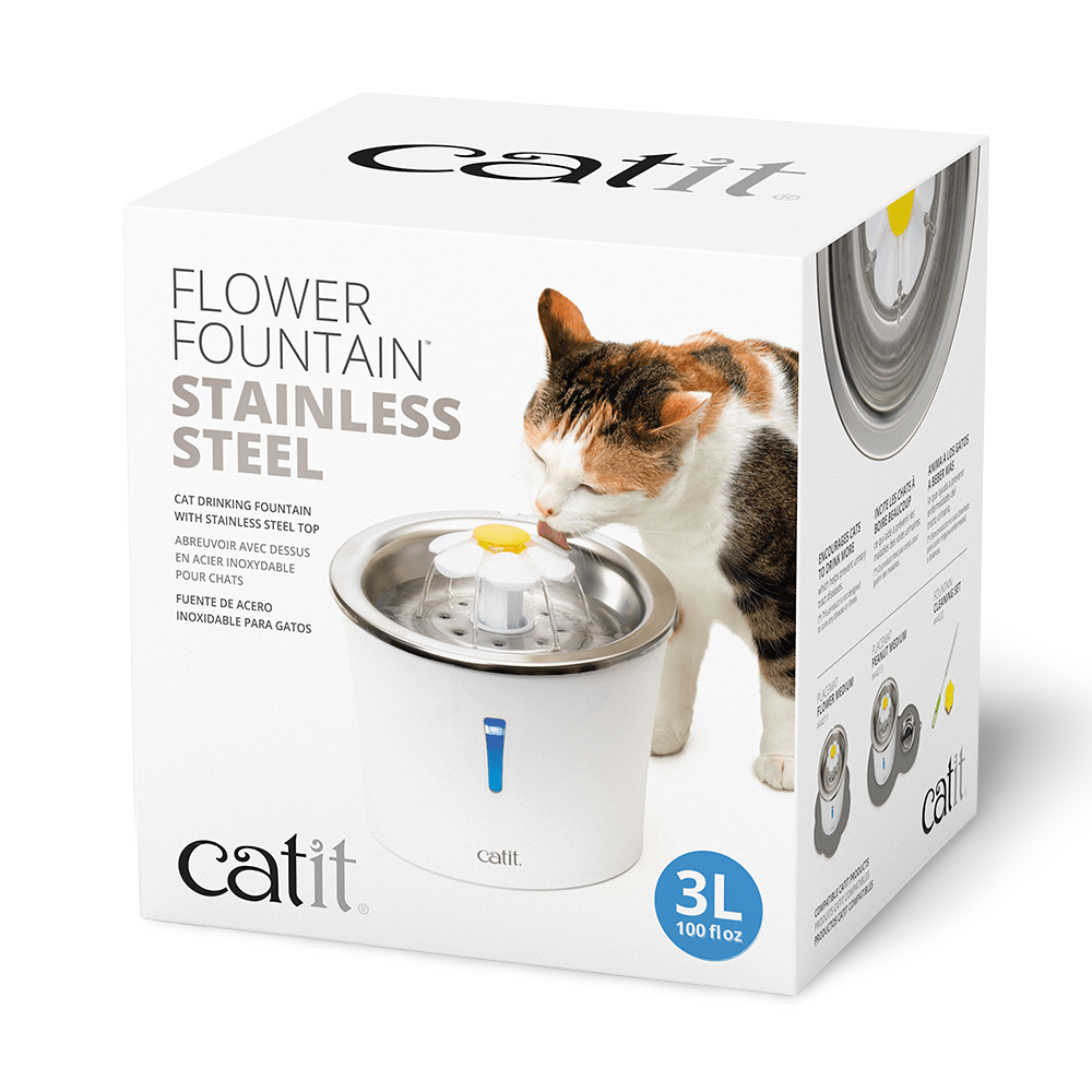 Buy Catit Stainless Steel Flower Fountain Online | Low Prices, Free ...