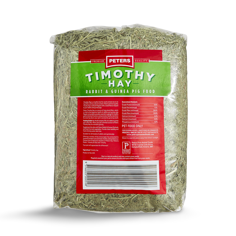Buy Peters Timothy Hay Online | Better Prices At Pet Circle