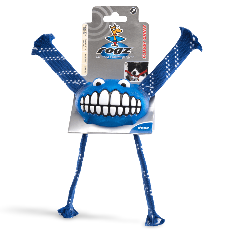 Buy Rogz Flossy Grinz Blue Online | Better Prices At Pet Circle