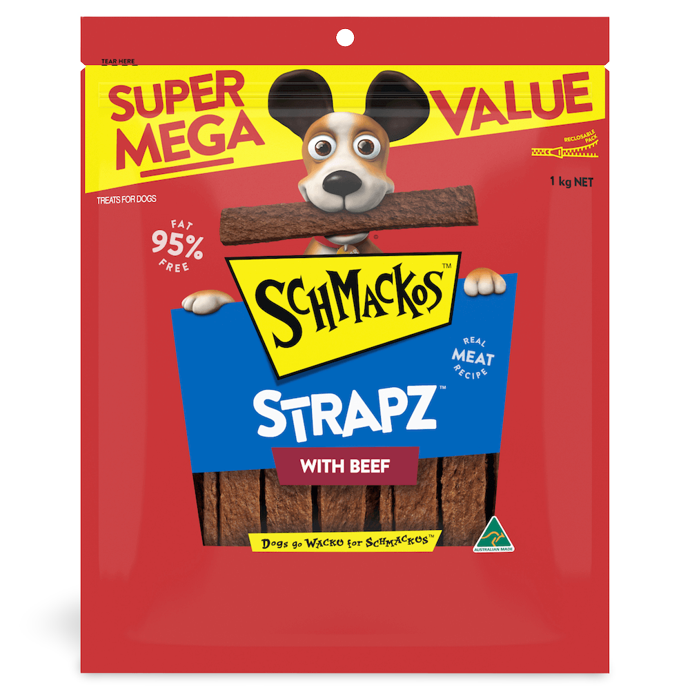 Buy Schmackos Strapz Beef Flavour Dog Treats Online | Better Prices At ...
