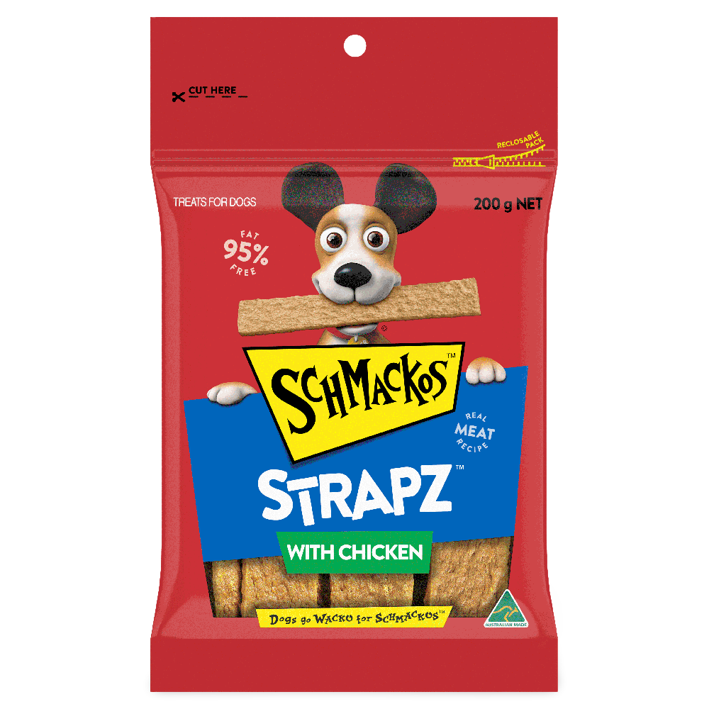 Buy Schmackos Strapz Dog Treat Chicken Online | Better Prices At Pet Circle