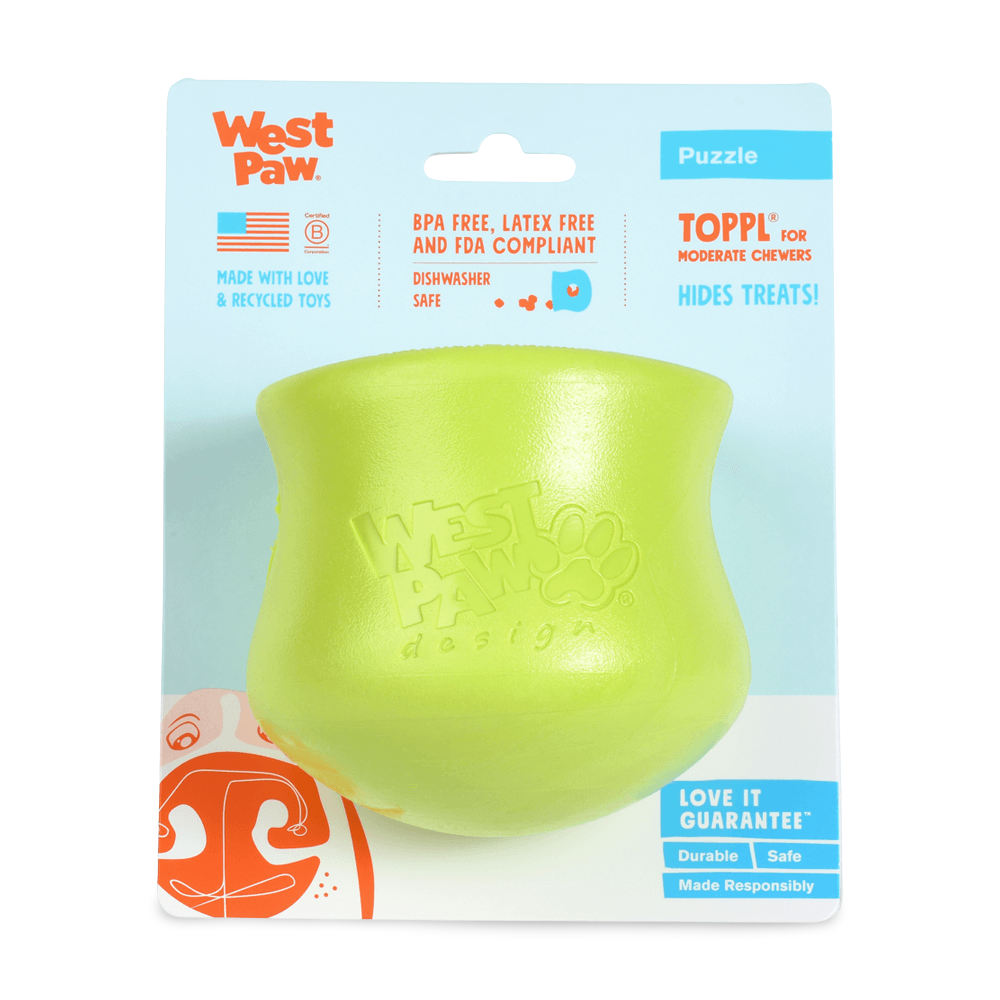 Buy West Paw Toppl Treat Dispensing Dog Toy Green Online | Better ...